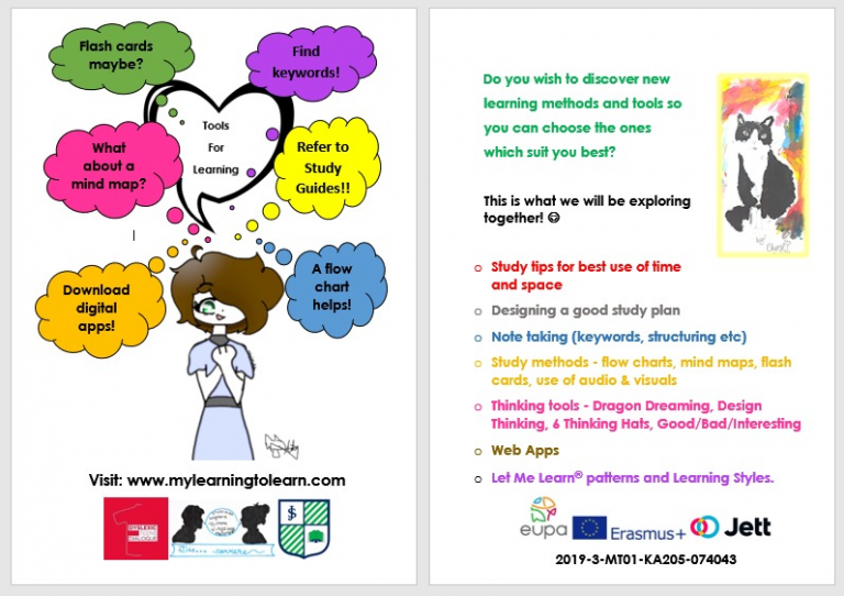 Double page spread for school diary – My Learning To Learn